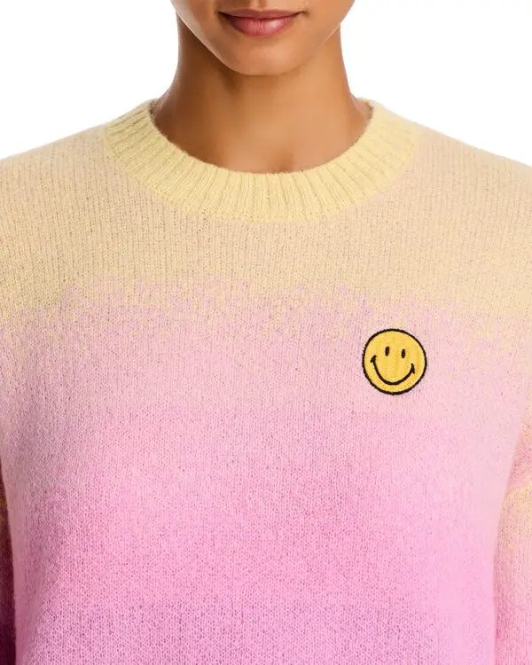 Aqua Ombre Smiley Sweater Exclusive