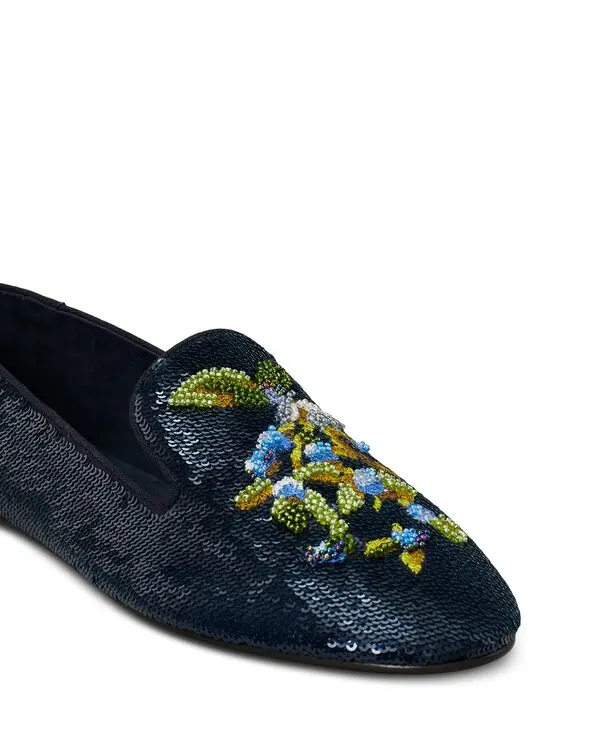 Tory Burch Sequined Smoking Slippers