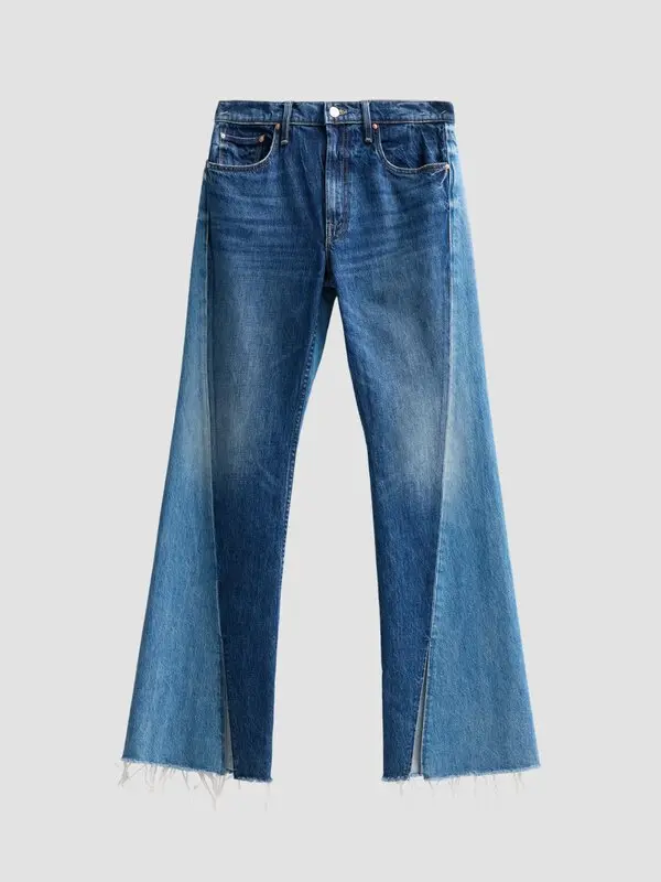 MOTHER Bookie Slit Twist Heel Fray Jeans