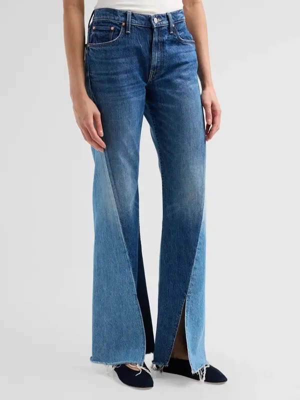 MOTHER Bookie Slit Twist Heel Fray Jeans