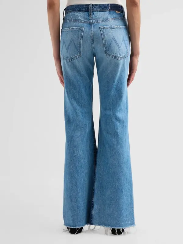 MOTHER Bookie Slit Twist Heel Fray Jeans