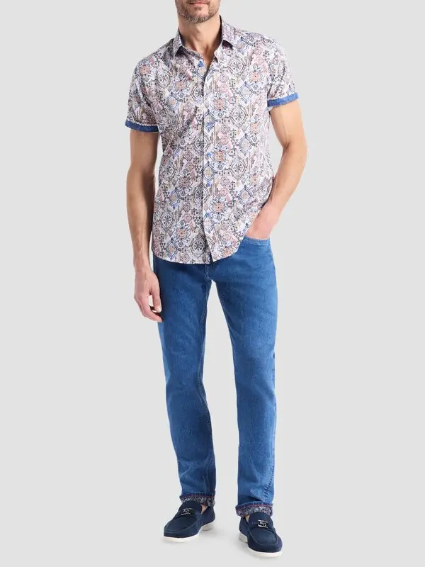 Robert Graham Pismo Medallion Short-sleeve Shirt