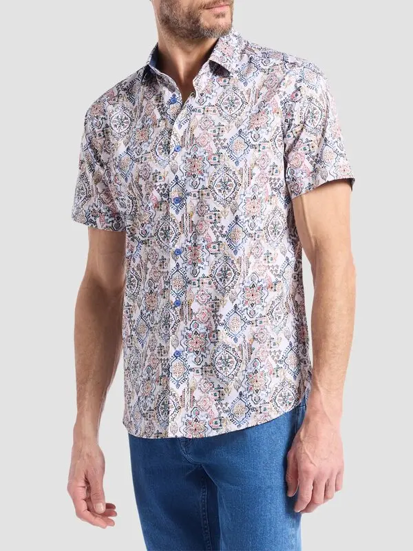 Robert Graham Pismo Medallion Short-sleeve Shirt