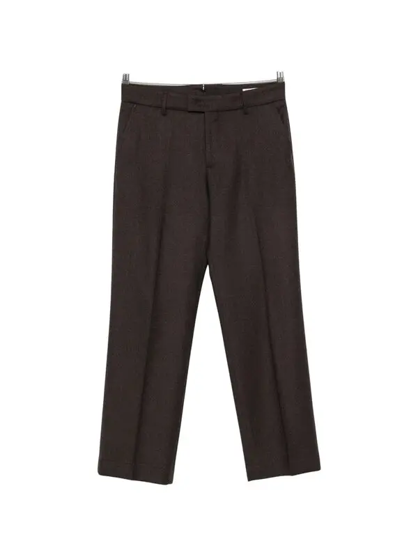 BERWICH Pressed-crease Belt-loop Trousers