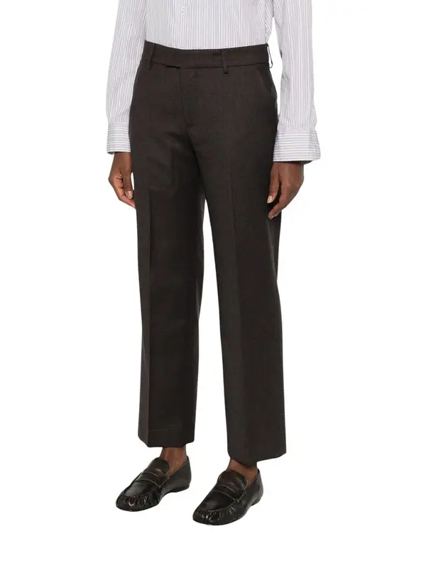 BERWICH Pressed-crease Belt-loop Trousers