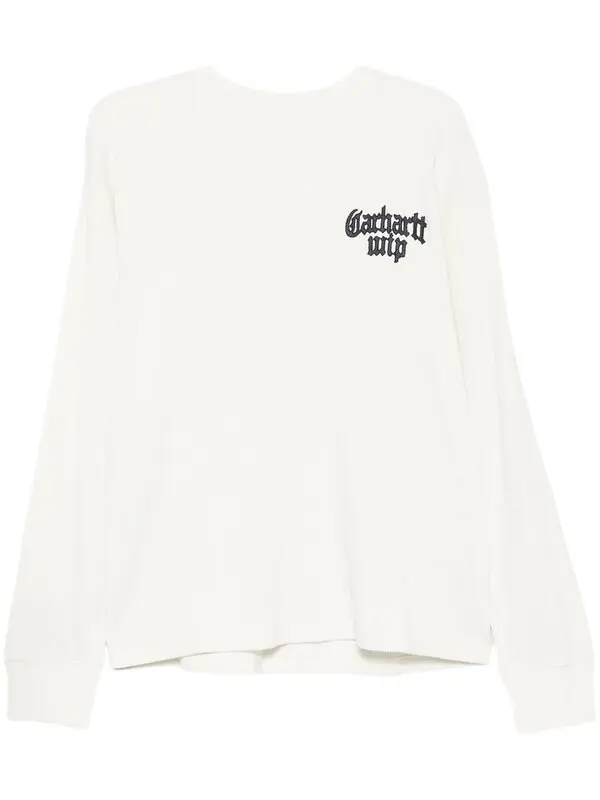 Carhartt Work In Progress Logo-embroidered Waffle-knit T-shirt