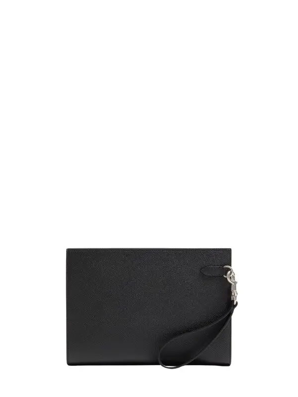 Valentino Garavani Vlogo Signature Leather Pouch
