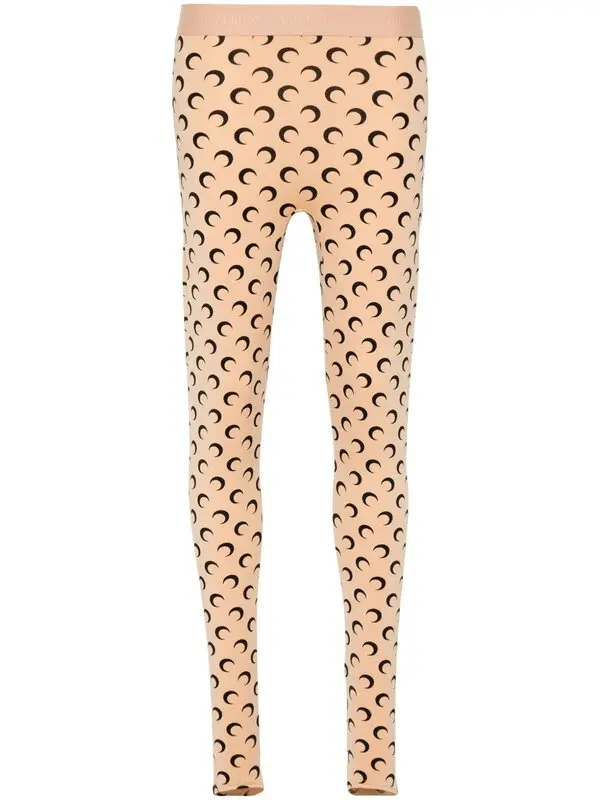 MARINE SERRE Moon Print Leggings