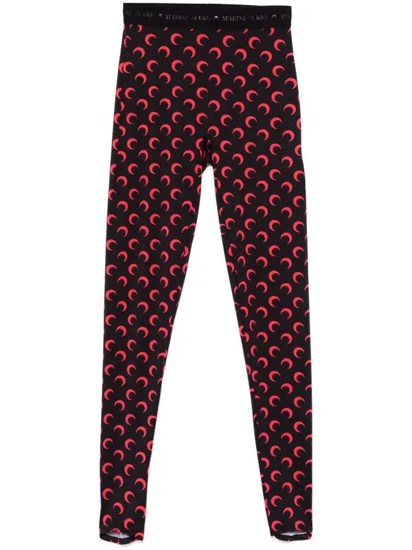 MARINE SERRE Moon Print Leggings