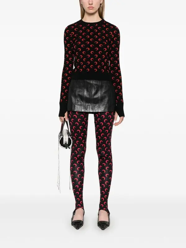 MARINE SERRE Moon Print Leggings