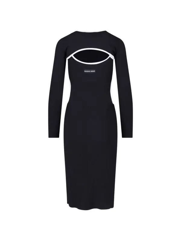 MARINE SERRE Moon Cutout Midi Dress