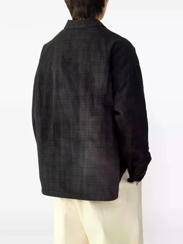 STUDIO TOMBOY Checkered Long-sleeve Shirt Jacket
