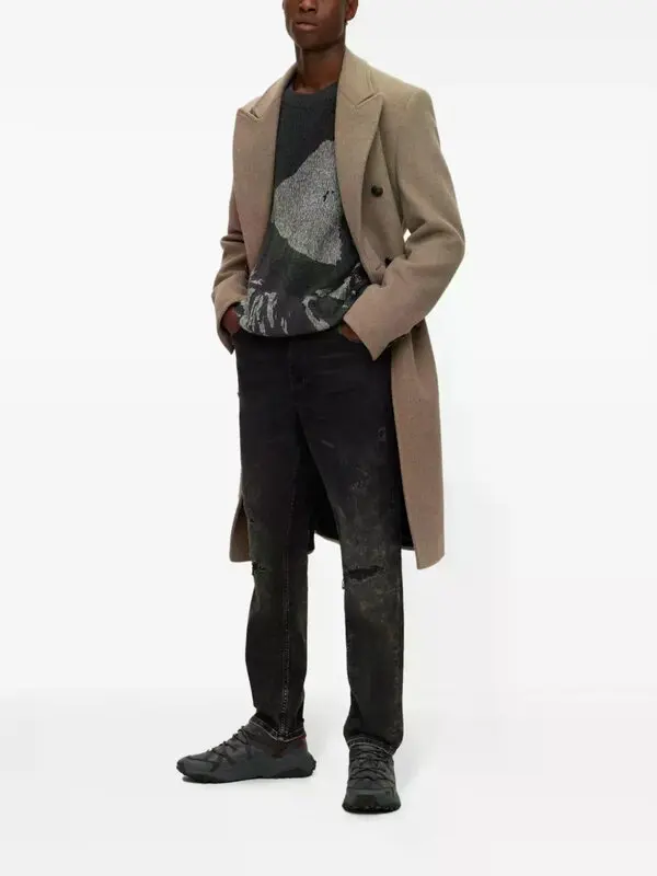 Hugo Distressed Tapered Jeans
