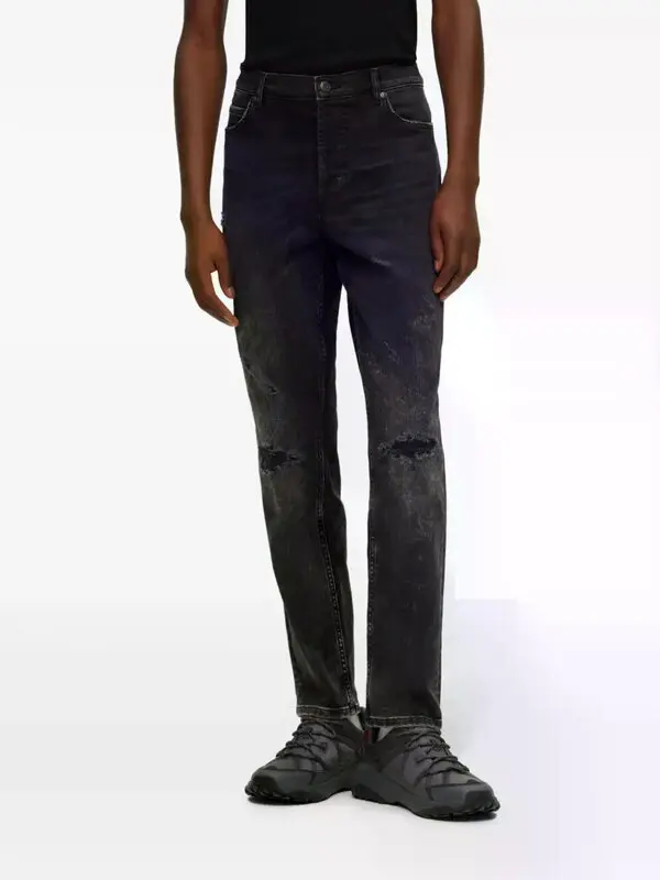 Hugo Distressed Tapered Jeans
