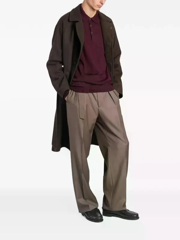 Tagliatore Belted Raglan-sleeve Coat