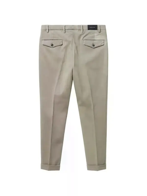 MICHAEL COAL Pleated Turn-up Trousers
