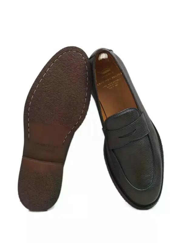 Officine Creative Opera Grainy Leather Loafers