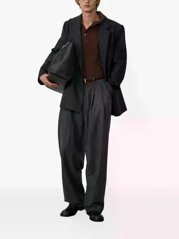 SYSTEM Pinstriped Double-breasted Blazer