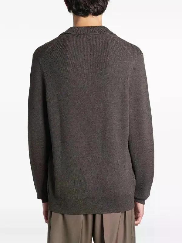 Tagliatore Ribbed-knit Long-sleeve T-shirt