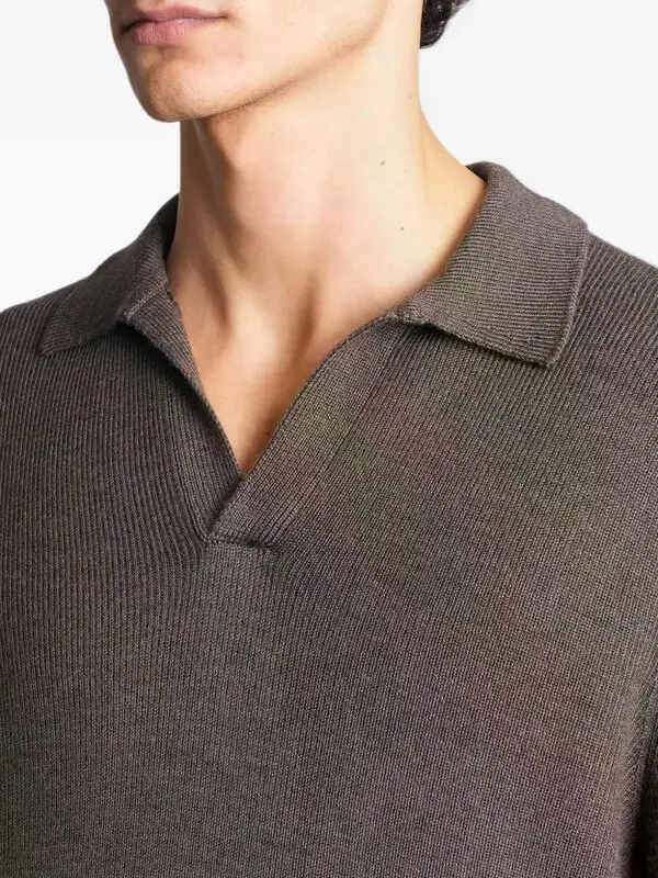 Tagliatore Ribbed-knit Long-sleeve T-shirt