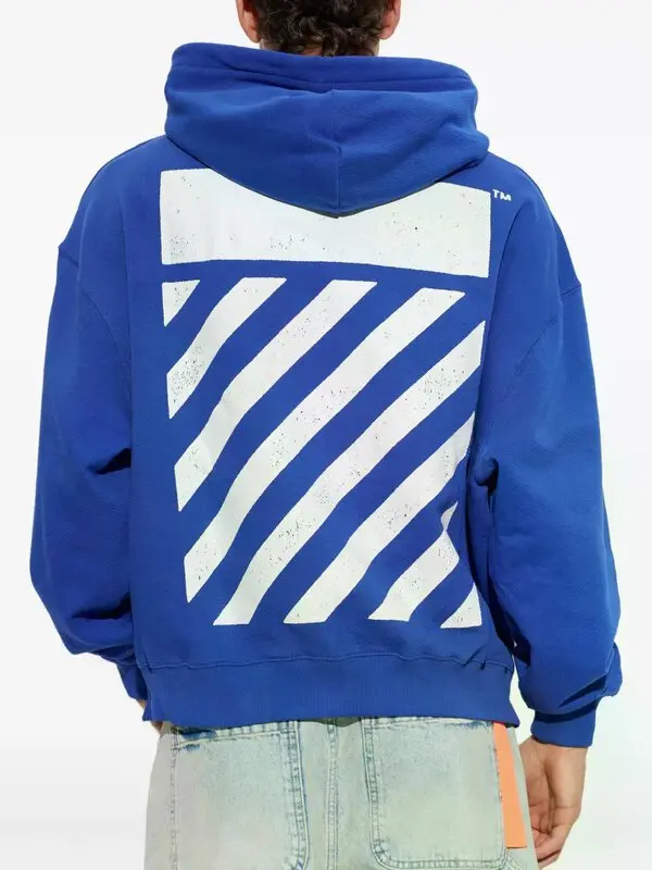 L/AB C/O OFF-WHITE Core Diagonal Logo-print Hoodie