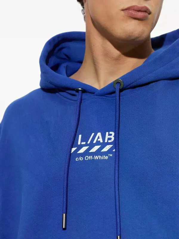 L/AB C/O OFF-WHITE Core Diagonal Logo-print Hoodie