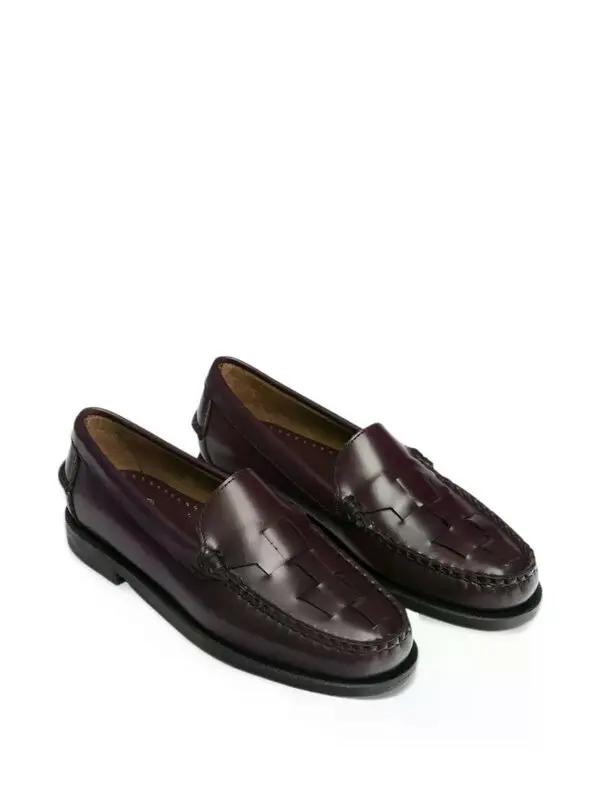 SEBAGO Frank Braided Leather Loafers
