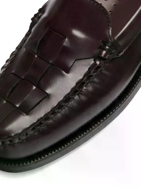 SEBAGO Frank Braided Leather Loafers