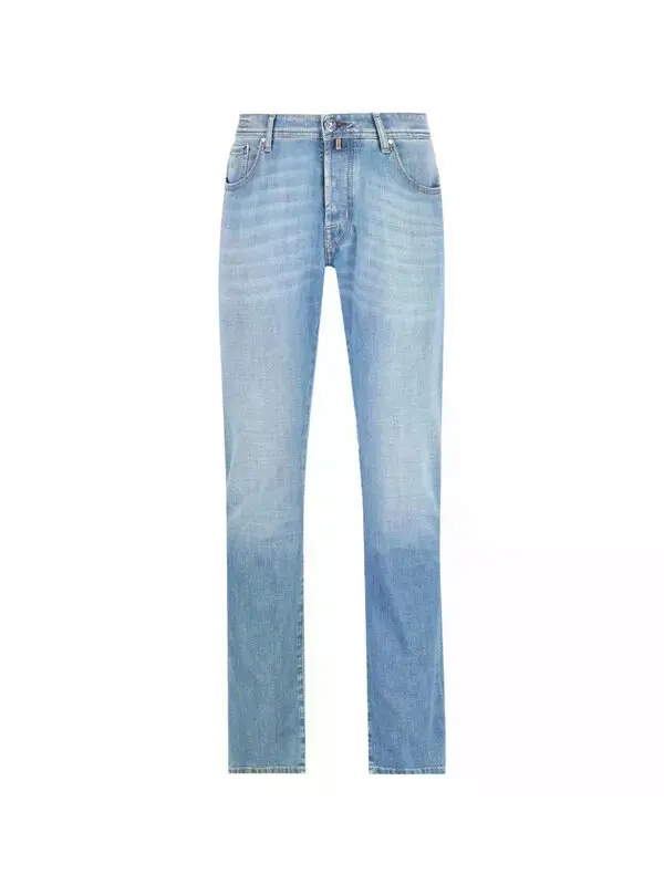 JACOB COHЁN Bard Embroidered-logo Straight-leg Jeans
