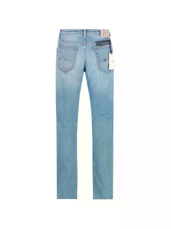 JACOB COHЁN Bard Embroidered-logo Straight-leg Jeans