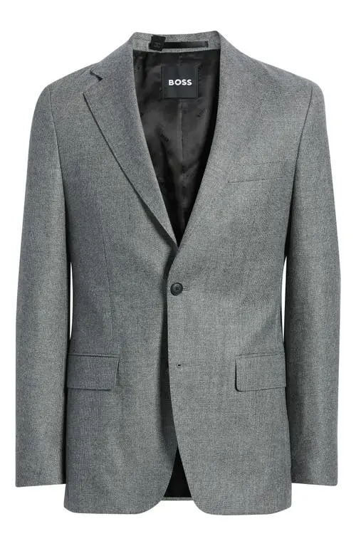 BOSS Huge Wool Suit Jacket - Medium Grey