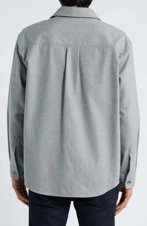 BOSS Cotton Shirt Jacket - Silver