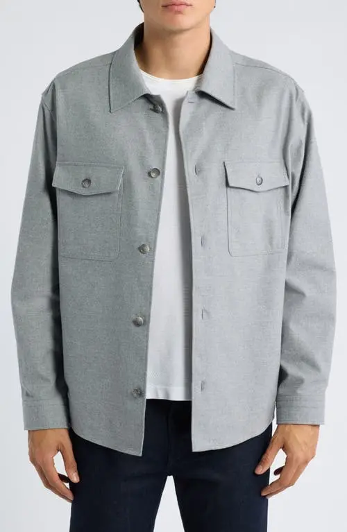BOSS Cotton Shirt Jacket - Silver