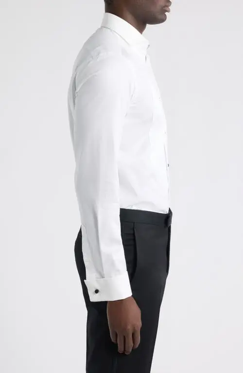BOSS Regular Fit Cotton Tuxedo Shirt