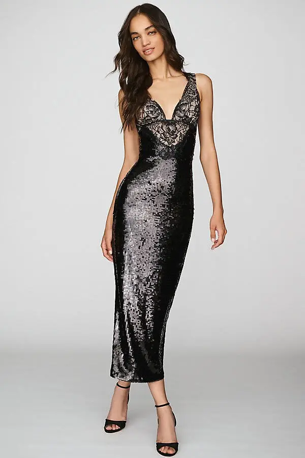 Bardot Torie Sequ Maxi Dress
