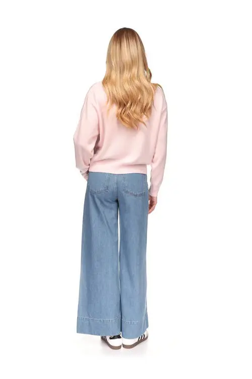BRODIE CASHMERE Indya V-neck Merino Blend Sweater