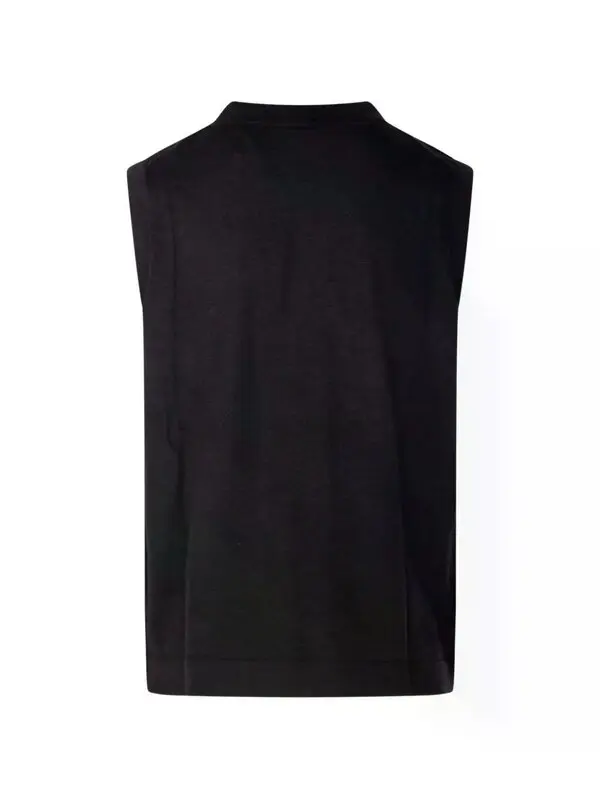 ORIGINAL VINTAGE Sleeveless Knitted Vest - Brown