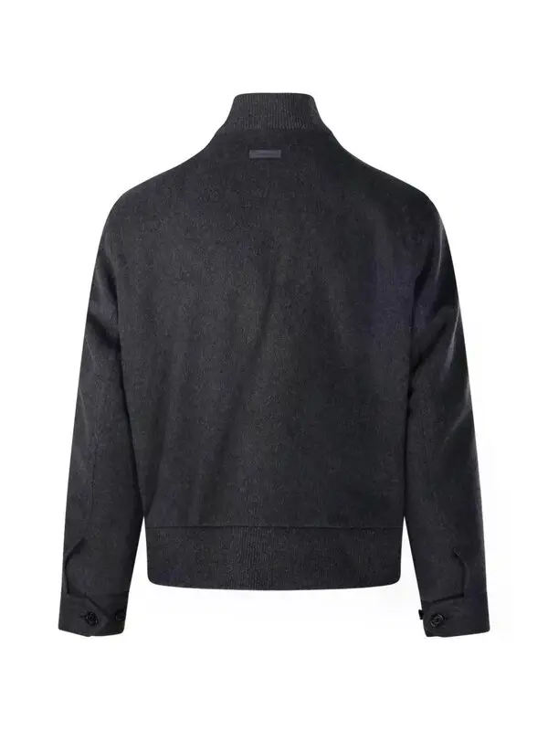 LARDINI Button-fastening High-neck Blazer