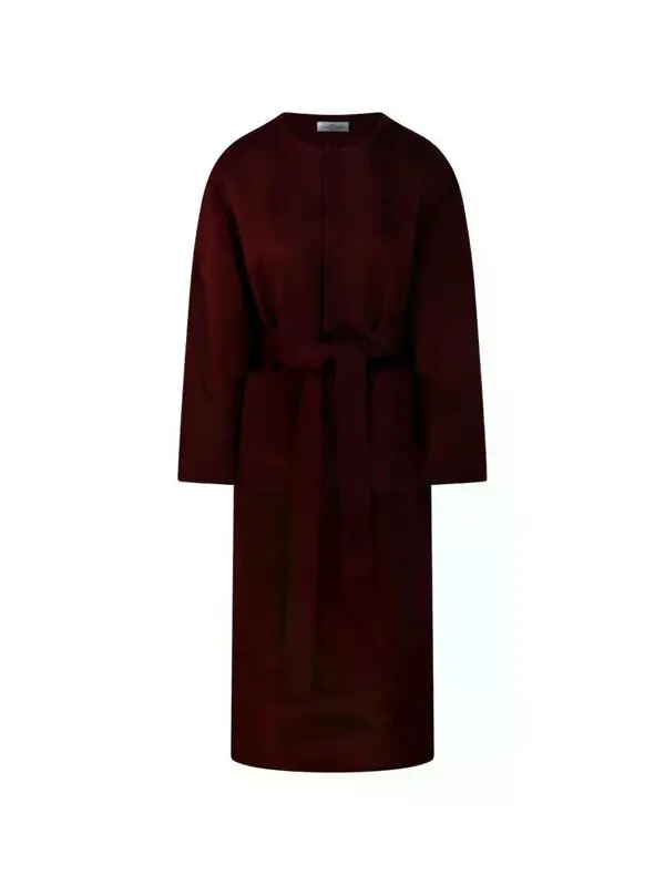 THE DYNAMIS STUDIO Knokke Belted Collarless Coat
