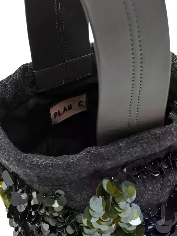Plan C Sequin-embellished Bucket Bag