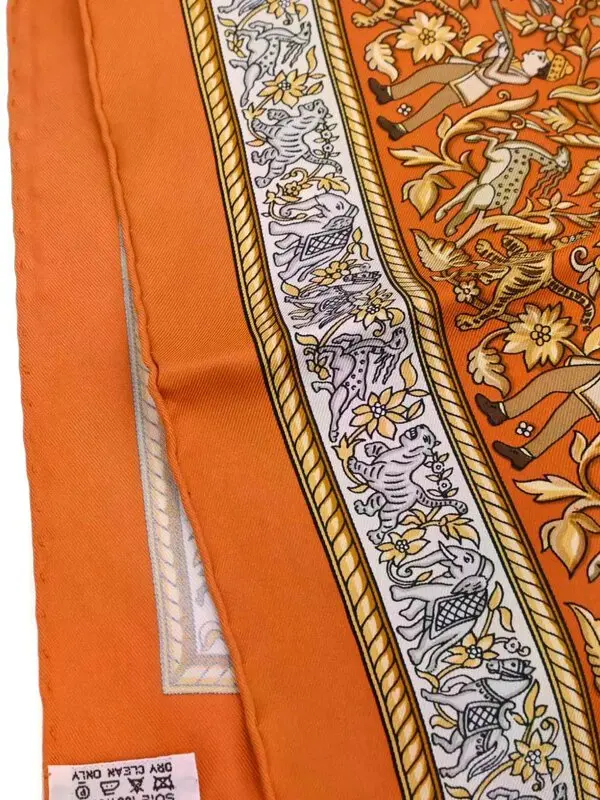 Hermès 90 Carre Chasse En Inde Scarf