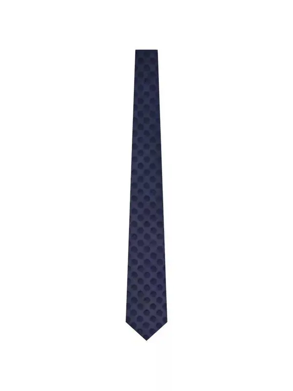 Giorgio Armani Polka-dot Silk Tie - Blue
