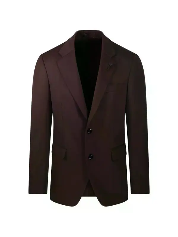 LARDINI Notched-lapel Single-breasted Blazer