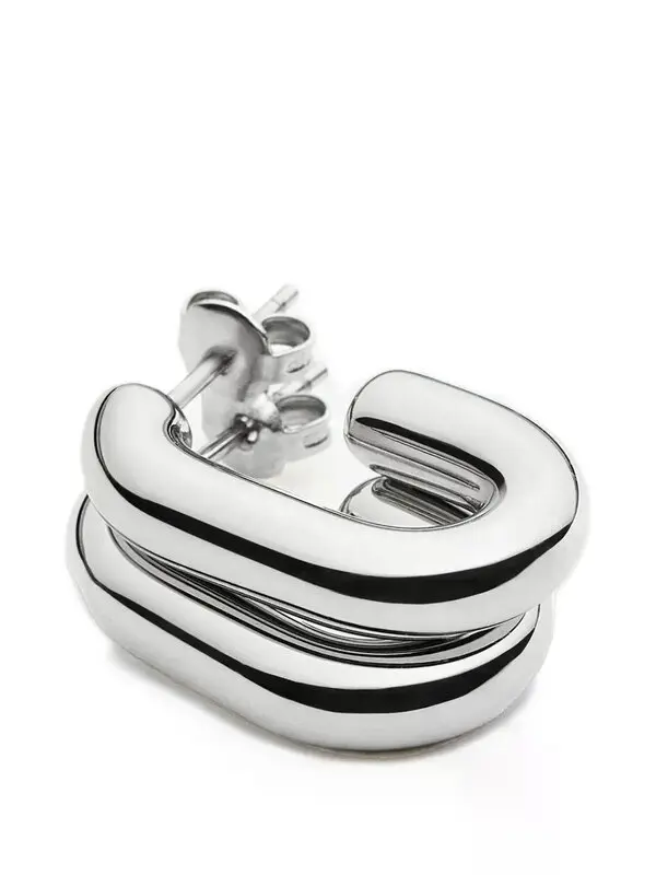 MISSOMA Small Chubby Oval Hoop Earrings - Silver