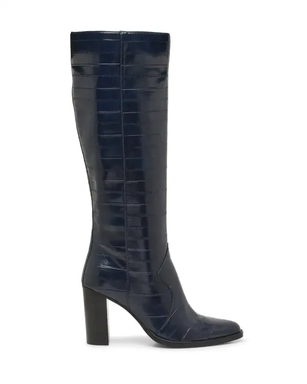 Vince Camuto Lecheya Wide Calf Knee High Boot - Deep Navy