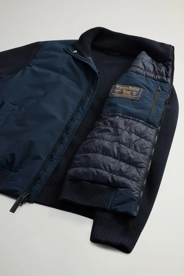 Woolrich Quilted Knit-sleeve Jacket