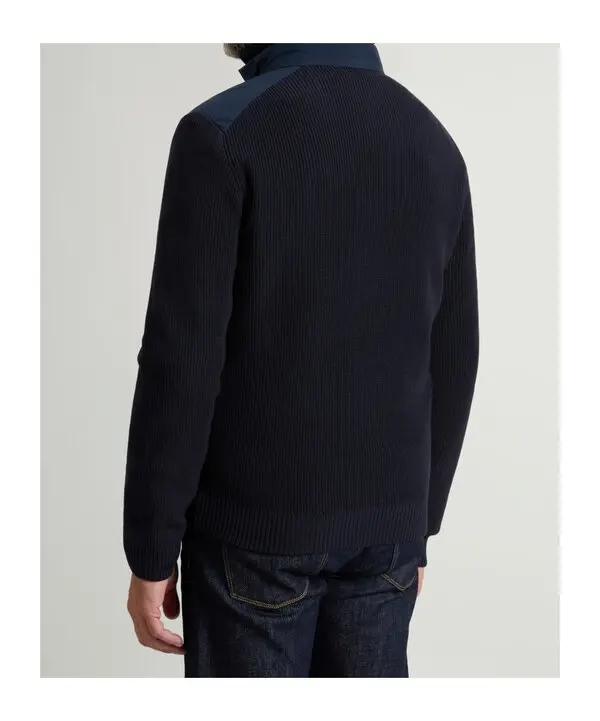 Woolrich Quilted Knit-sleeve Jacket