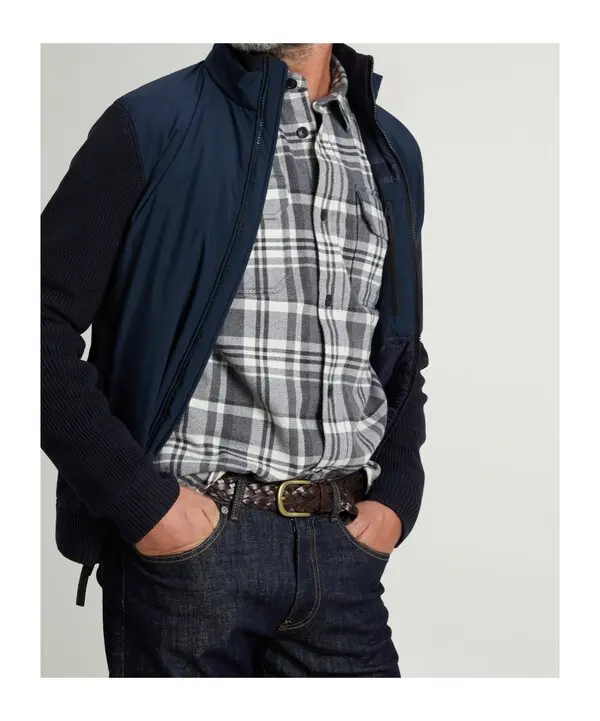 Woolrich Quilted Knit-sleeve Jacket