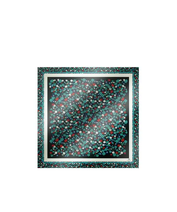 Max Mara Printed Silk Twill Scarf - Multicolor