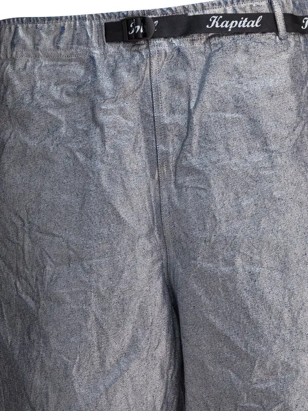 Kapital 12oz Metallic-effect Bermuda Shorts